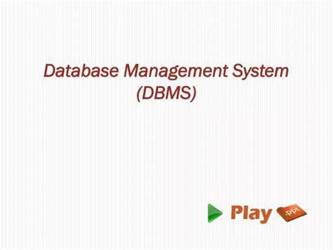 Ppt Database Management System Dbms Powerpoint Presentation Free Download Id1577108
