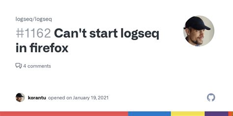 Cant Start Logseq In Firefox · Issue 1162 · Logseqlogseq · Github