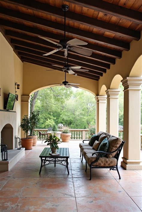 🌺 Garden Retreat Spanish Style Outdoor Design Wooden Roof Design