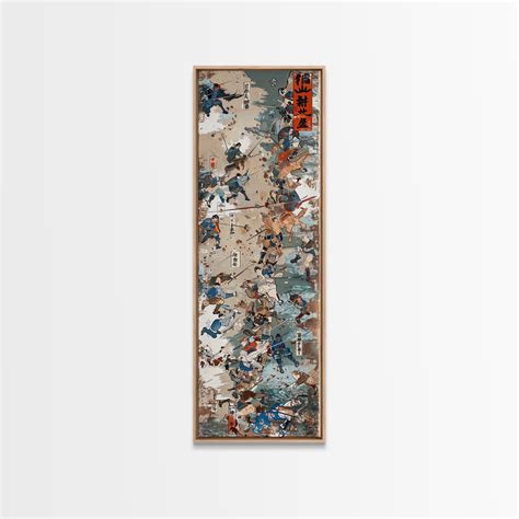 Villohome Battle Scene Featuring Warriors In Traditional Japanese Armor