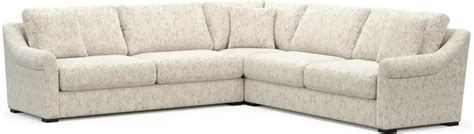 Bowery Foam Comfort Sectional Haley Oyster By Value City Furniture