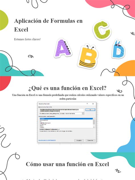 Aplicación De Formulas En Excel 5to Pdf