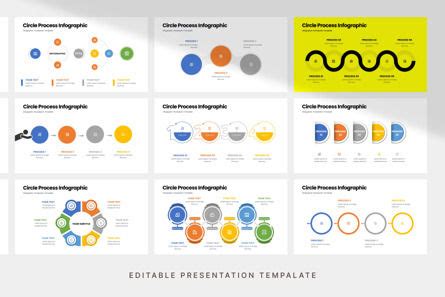 Circle Process Infographic PowerPoint Template Presentation Template 114531