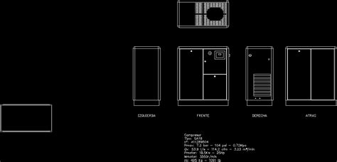 Atlas Copco Compressor Dwg Block For Autocad • Designs Cad