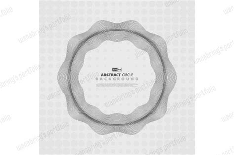 Abstract Gray Wavy Pattern Design Circle Graphic By Wanabring · Creative Fabrica