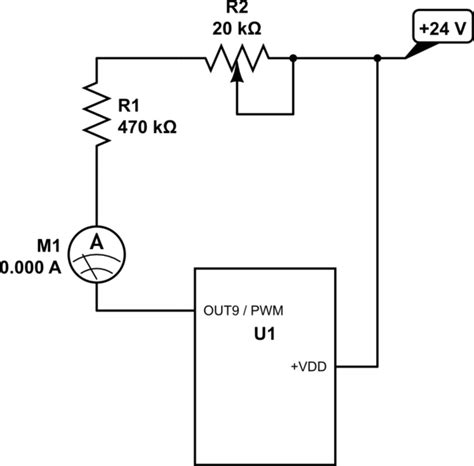 Voltage How To Drive A 50ua Panel Meter With A Plc Running 24v Inverted Pwm Signal