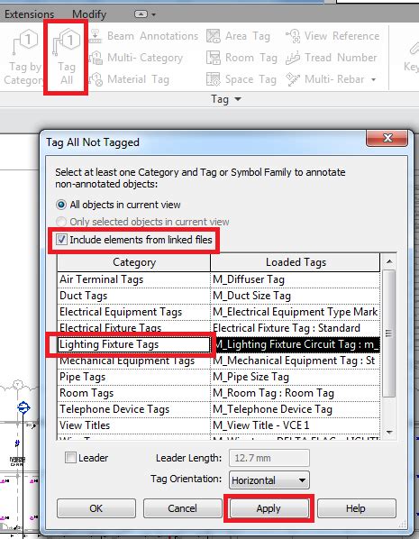 Solved Tagging Linked Elements Autodesk Community