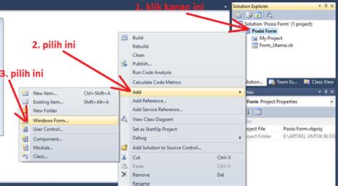 Visual Basic Net Part 6 Tutorial Cara Menambah Atau Membuat Form Baru