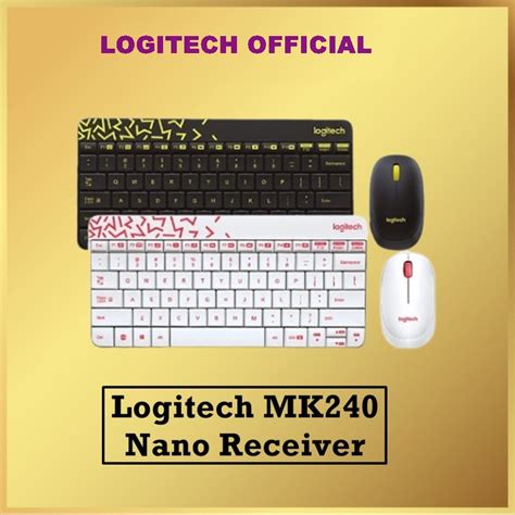 Jual Logitech Wireless Mouse Keyboard Mk240 Combo Mk 240 Nano Receiver Shopee Indonesia