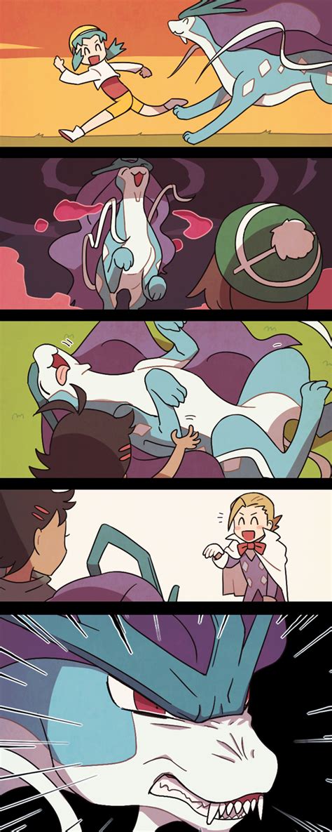 Gloria Kris Goh Suicune And Eusine Pokemon And 4 More Drawn By