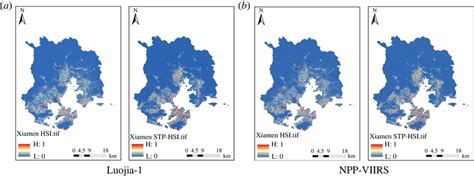 Comparison Of Hsi And Stp Hsi In Xiamen On Different Night Time Light Download Scientific