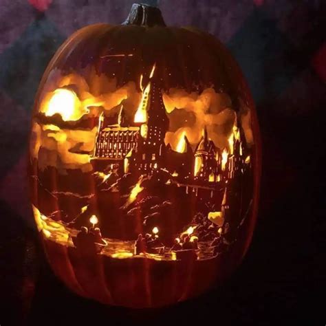 89 Magical Harry Potter Pumpkin Carving Ideas Easy Stencils 89 Magical Harry Potter Pumpkin Carving Ideas Easy Stencils