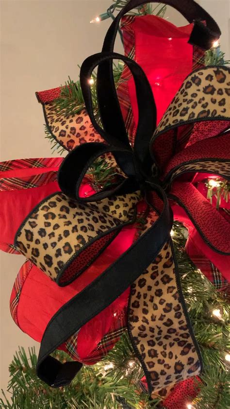 How To Make A Designer Tree Topper Bow With Multiple Ribbons Artofit