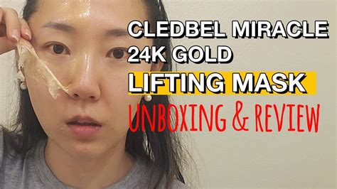 Cledbel Miracle 24k Gold Collagen One Kill V Lifting Mask Uboxing