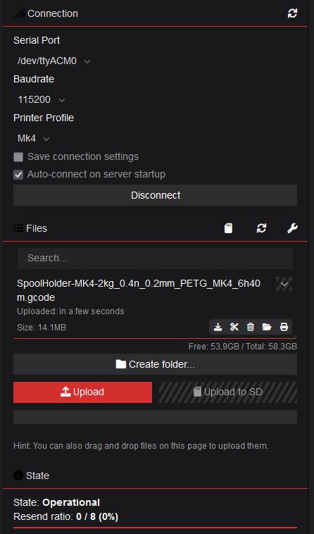 Octoprint And Mk4 Error 415 User Mods Octoprint Enclosures Nozzles Prusa3d Forum