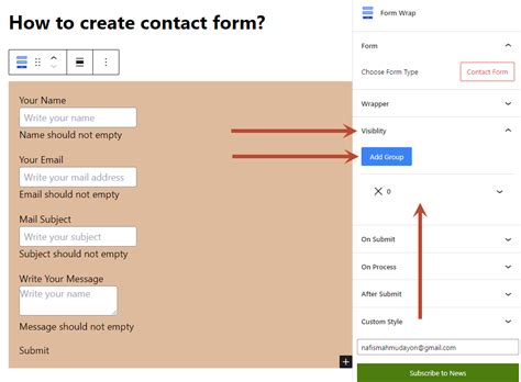 How To Create Contact Form