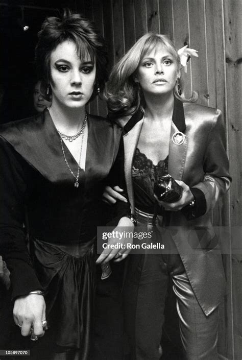 Britt Ekland And Daughter Victoria Sellers During The Rocky Horror