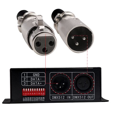 DMX 512 Spi Decoder Auto Index Addressing And Code Switch 2811 2812 1903 1809 1022 Channels Full