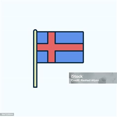 스웨덴 국기 2 컬러 라인 아이콘입니다 간단한 색된 요소 그림입니다 스웨덴 개요 기호 디자인 플래그 세트 관광에 대한 스톡 벡터 아트 및 기타 이미지 Istock