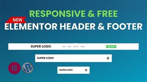 How To Create A Free Header In Wordpress With Elementor Tutorial Youtube
