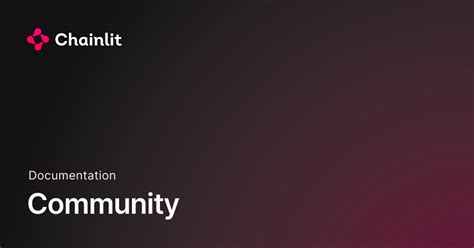 Community Chainlit