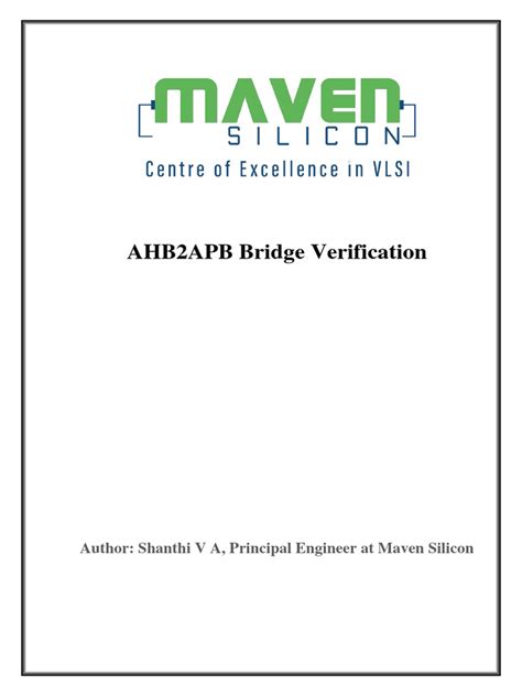 Ahb To Apb Notes Pdf Central Processing Unit Information And