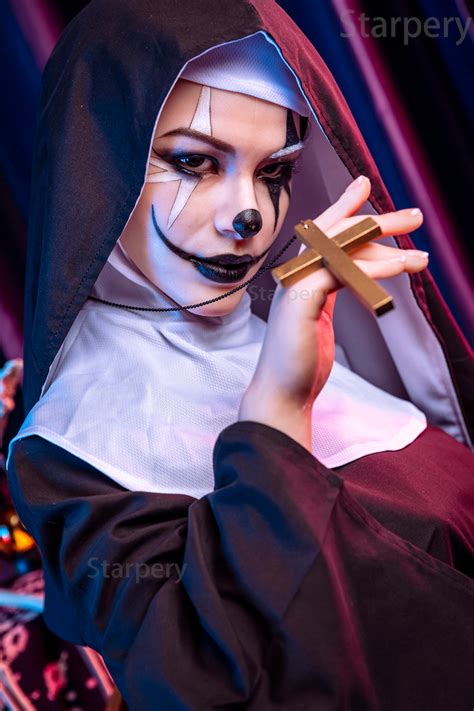 163cm 5ft4 G Cup Silicone Head Halloween Horror Nun Sex Doll Oksana