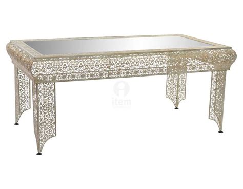 Table Basse Marocaine En Fer Sculpté Et Miroir Decor Home Decor Vanity Bench