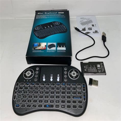 Jual Mini Wireless Keyboard Backlit Touchpad Mouse Lithium Rechargeable Original Shopee Indonesia