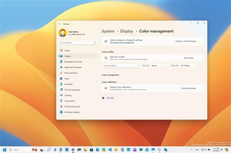 Windows 11 Introduces A New Color Management Page In Settings