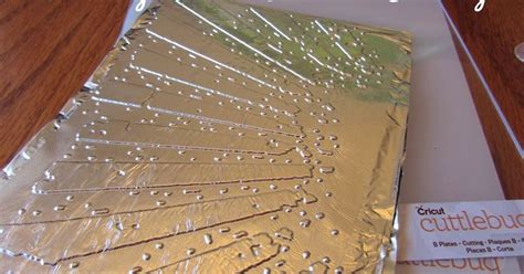 Embossing Aluminum Foil With A Cuttlebug Embossing Machine Tutorial