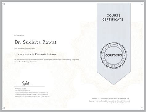 Dr Suchita Rawat On Linkedin Forensicscience Coursera Unil Nanyang
