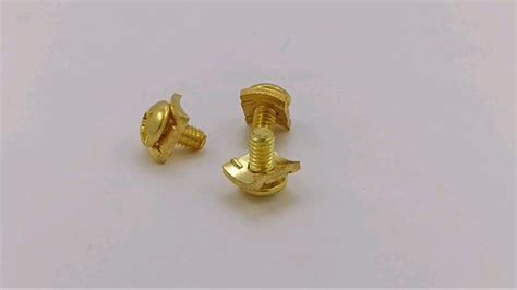 Manufacturer Slotted Recessed Brass Machine Thread Terminal Screw With