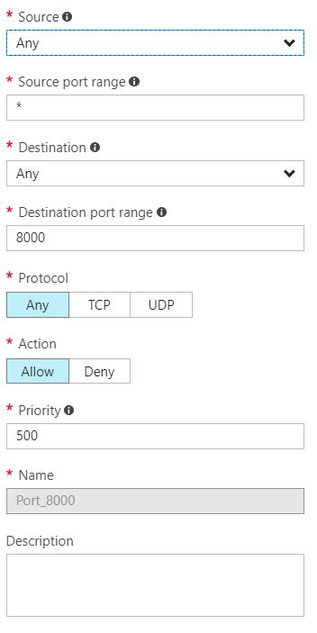 azure not forwarding port firewall disabled server fault