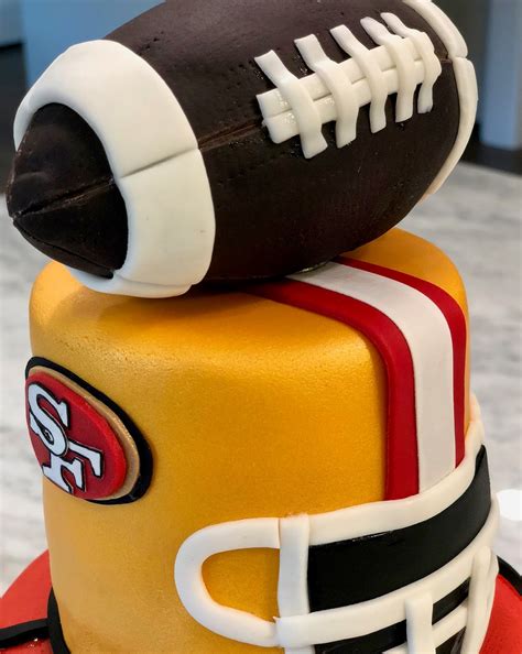 49ers Football Helmet Cake
