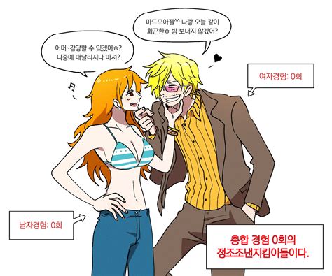 Nami And Sanji One Piece Drawn By Sanam Piece Danbooru