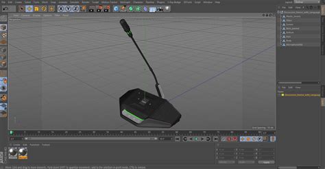 discussion device with language selector 3d model 34 3ds blend c4d fbx max ma lxo obj