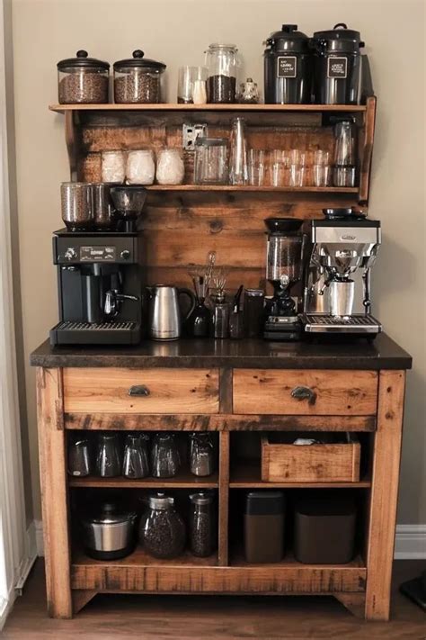 21 Rustic Farmhouse Coffee Bar Ideas That Feel Like A Step Back In Time