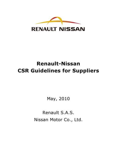 Csr Alliance Guidelines Pdf