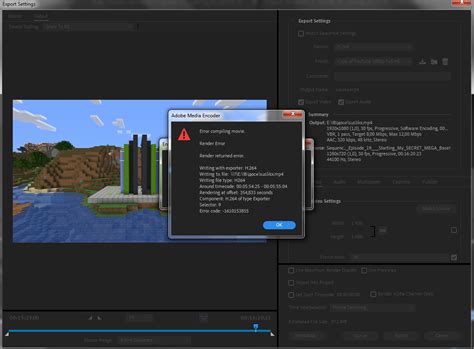 Solved Rendering Error Code 1610153855 Adobe Product Community