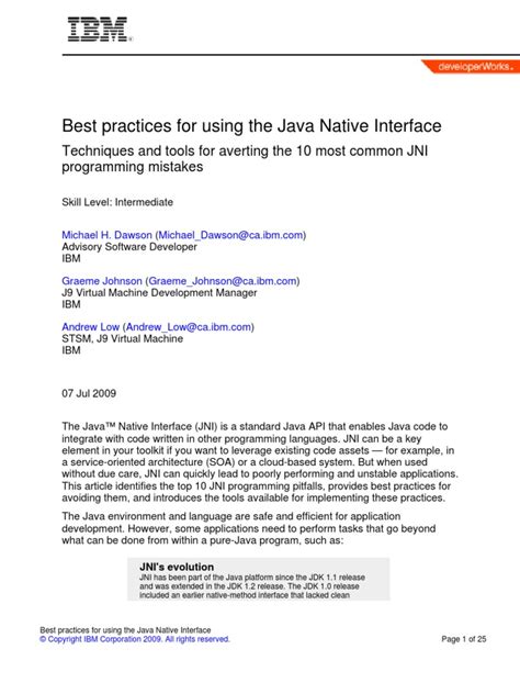 J Jni Pdf Pdf Java Virtual Machine Java Programming Language