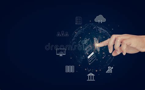 Cyber Security Digital Transformation Management Concept Stock Image Image Of Global Future