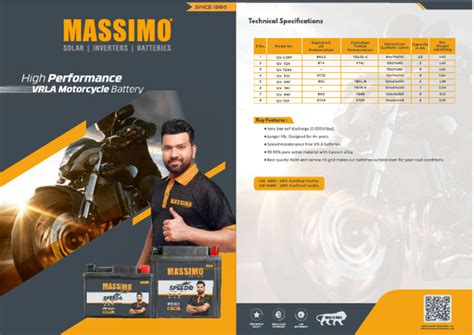 Motorcylce 2 Wheeler Mf Vrla Batteries Massimo Pdf