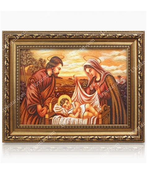 Свята сімя Купити ікону Свята сімя з бурштину в Україні — Ukryantar