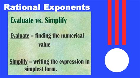 Simplifying Expressions With Rational Exponentspptx
