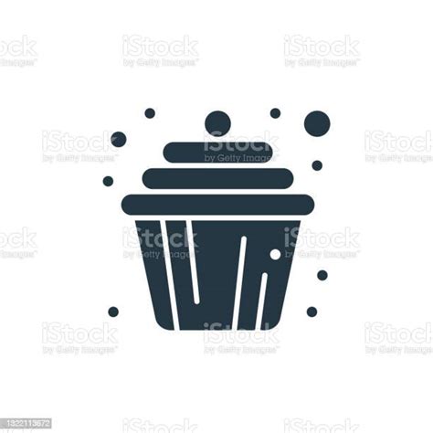 머핀 아이콘 웹 사이트 디자인 및 모바일 앱 개발 인쇄를위한 글리프 머핀 아이콘 흰색 배경에 고립 된 채워진 커피 숍 컬렉션의 머핀 아이콘 0명에 대한 스톡 벡터 아트 및