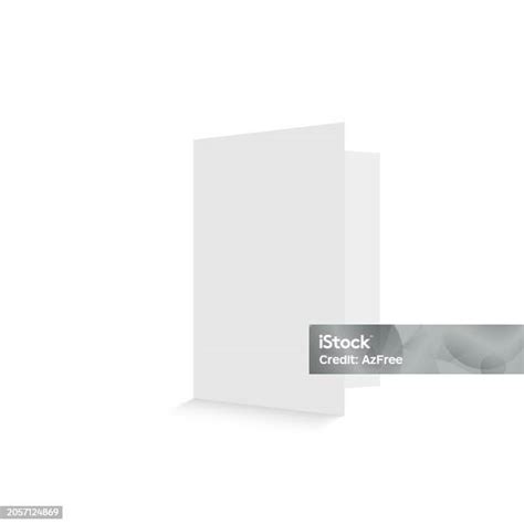 A4 반 접기 빈 템플릿 디자인입니다 복사 공간이 있는 전단지 벡터 0명에 대한 스톡 벡터 아트 및 기타 이미지 0명 2단 브로슈어 3차원 형태 Istock