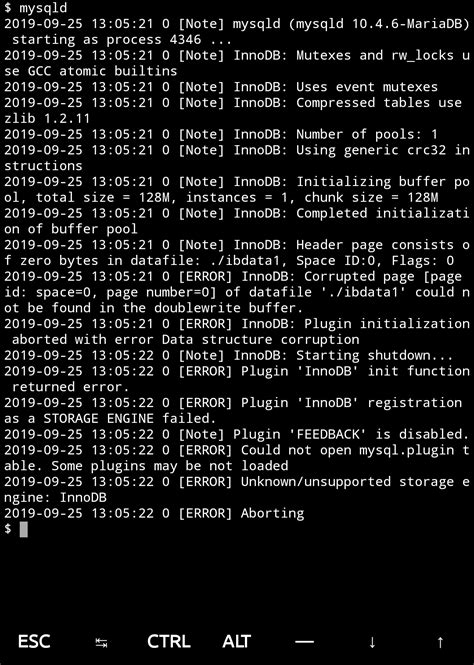 MariaDB Server Not Starting After Update To Issue Termux Termux Packages GitHub
