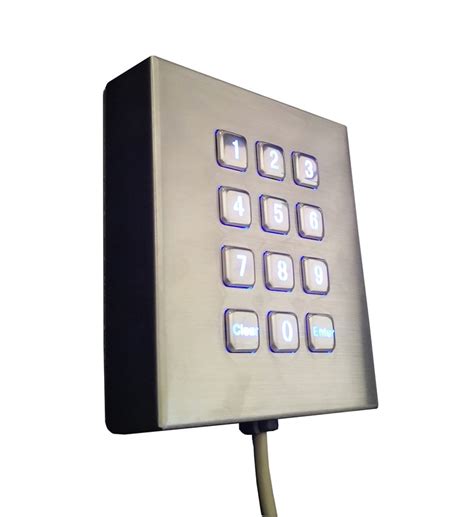 Stand Alone Ip Usb Industrial Metal Keypad With Stand By Backlit Keys