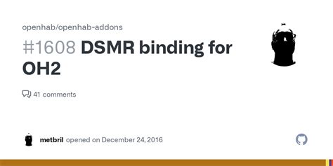 Dsmr Binding For Oh2 · Issue 1608 · Openhabopenhab Addons · Github